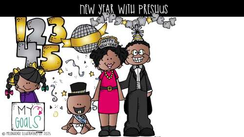 New Year clip art, Preshus clip art, Melonheadz Characters clip art ...
