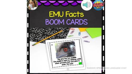 Emu an Australian animal facts Boom Cards by Rakovic Speech and ...