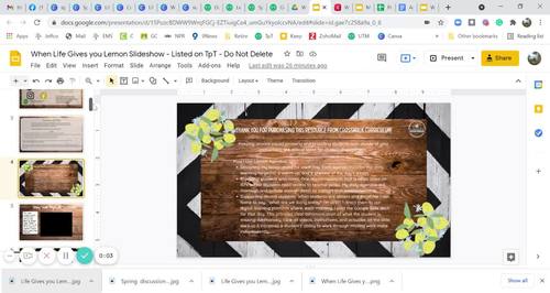 Lemon Themed Classroom Decor & Daily Slide Agenda Bundle Use with ...