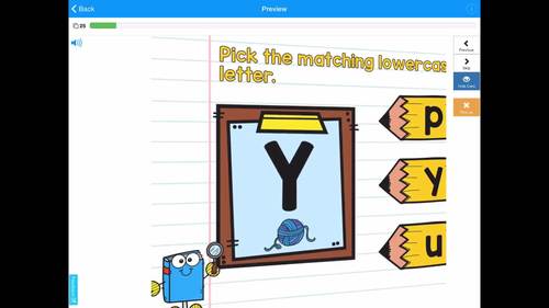 Match the Letters Literacy Activity Digital Task Cards with Boom Cards