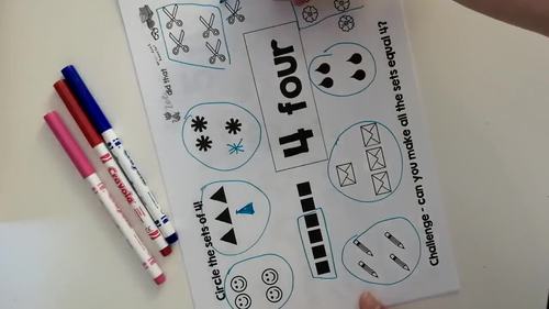 Make sets of 4 for Number sense and Maths mastery by Zoe Did That