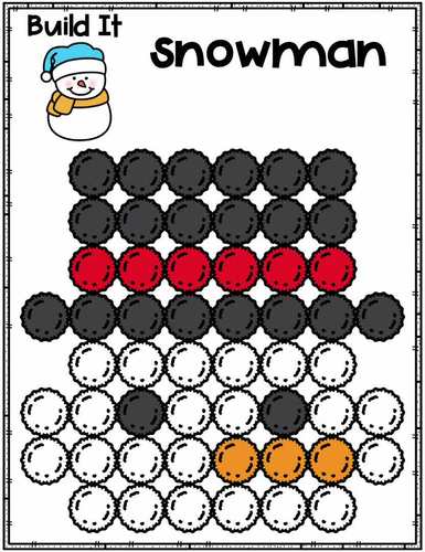 Fuzzy Pom Poms Winter Pictures ~Fine Motor Skills & Counting Work Mats ...