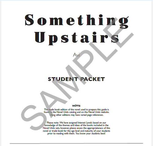 Something Upstairs Novel Units® Student Packet Novel Study | TPT