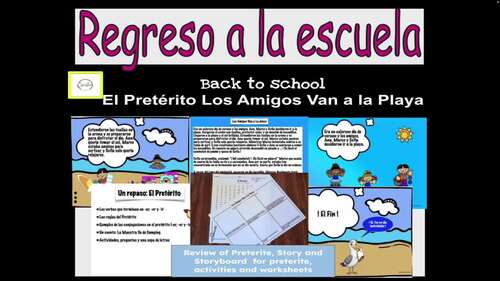 Regreso a la escuela, Un repaso, el Pretérito, Google Slide™ by ...