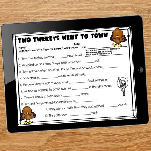 Thanksgiving NO PREP and Digital Worksheets/Activities MEGA Bundle for ...