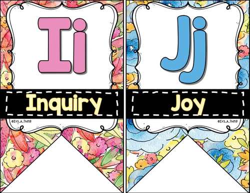 Alphabet with IB PYP Words and Calendar display for classroom decor