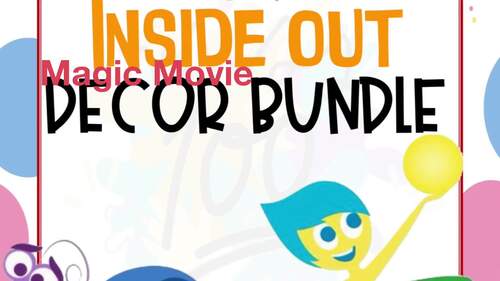Inside Out inspired Classroom Decor Bundle! by Miss100 | TPT
