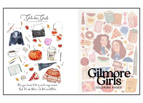 GILMORE GIRLS Coloring Book | Cozy Fall Pages for True Gilmore Fans