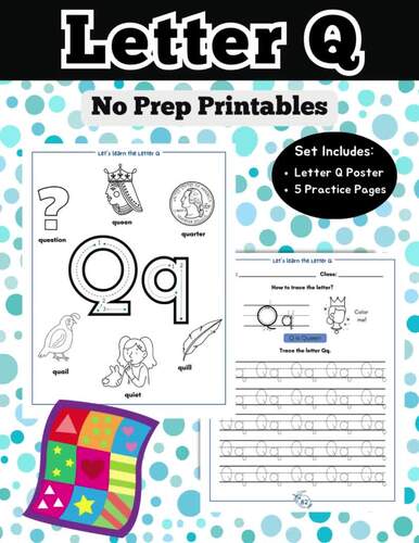 Letter Q No Prep Printable / Letters Worksheets / Alphabet Activity by ...