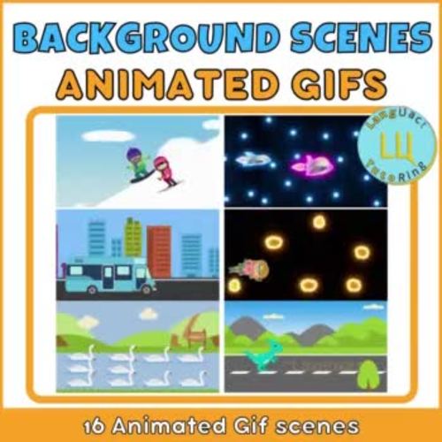 Animated GIFs Boom Card Backgrounds | Clipart for commercial use
