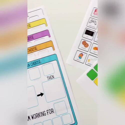 First-Then Board w/ Tokens| Editable Icons| Autism Visual Schedule ...