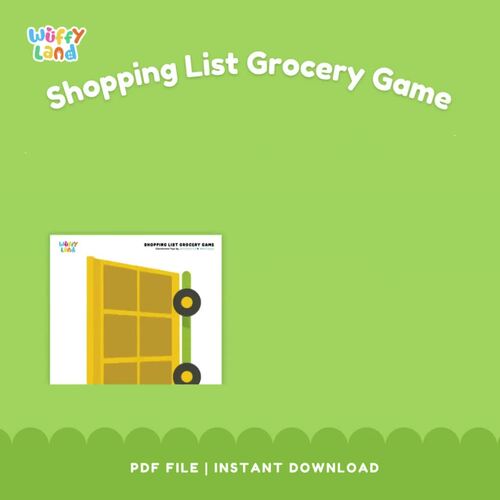 Shopping List Grocery Game, Pretend Play, Supermarket Dramatic Play ...