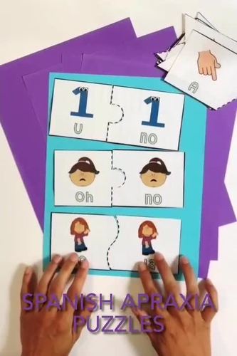Spanish 1-2 Syllable Words for Apraxia by Quiet Voices Loud Minds SLP