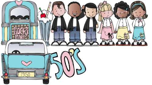 50s clip art 1950 clip art poodle skirt clip art 2025 COMBO PACK
