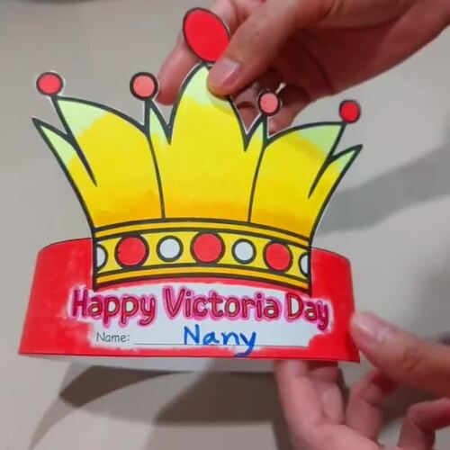 Victoria Day Headband Hat Paper Crown Craft | Activities Queen Craft Canada