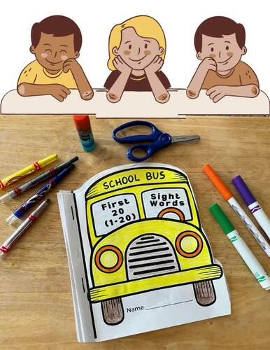 Back to School Sight Word Booklet by The Kinderlady | TPT