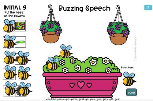 Buzzing Speech Articulation BOOM Cards: EARLY Sounds (Distance Learning)