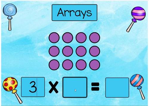 Boom Cards - Arrays by Miss Rainbow Education | TPT