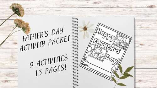Father's Day Activities (Poem, Letter, Card, Handprint, Writing, and ...