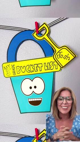 Back to School Bucket List Craft | Back to School Bulletin Board