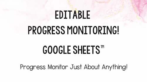 Progress Monitoring Editable IEP Goal Tracking - Bundle! - Google Sheets™
