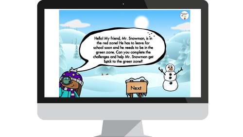 Winter Zones Escape Room BOOM CARDS DIGITAL by OT and Counselor Solutions