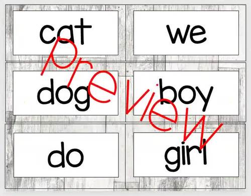 Kindergarten Sight Word Wall Kit by Carolina Corner | TpT