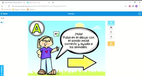 BOOM CARDS DE VOCALES: Juegos de sonidos iniciales | Vowels in Spanish