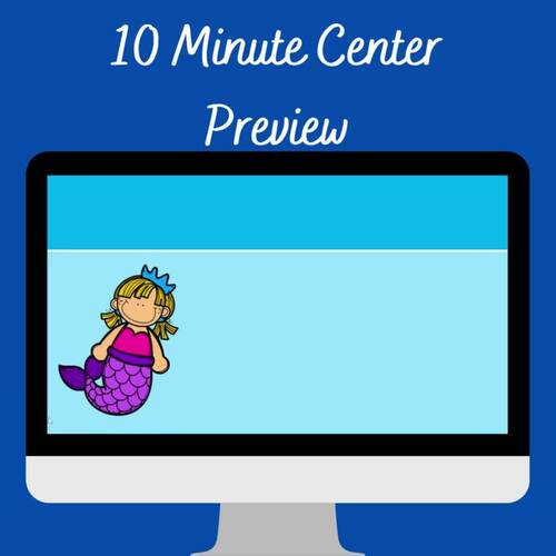 Under The Sea Themed Automated 10 Minute Centers Timer PPT by Roses Are Red