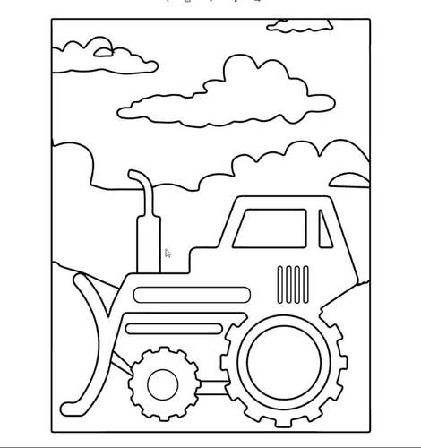 construction coloring pages for toddlers
