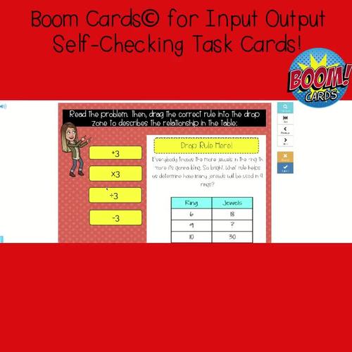 Input Output Tables Digital Boom Task Cards for 3rd Grade | TPT