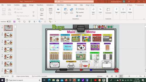 Bugs NO PREP PowerPoint Lesson - PowerPoint Lesson - Games, Worksheets ...