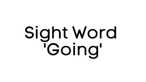 Sight Word 'Going', Cars, Colours, Up and Down, Vocabulary, Video/eBook