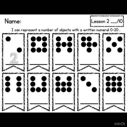 Subitizing Numbers to 10 No Prep Worksheets | Kindergarten and 1st Grade