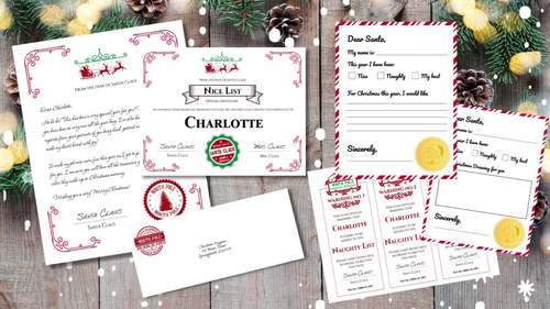 Letter to and From Santa Pack by Regina Pauling | TPT
