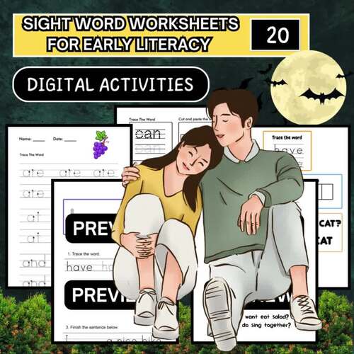 Sight Word Worksheets for Early Literacy | Boost Reading Skills | TPT