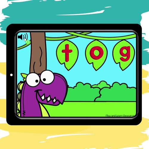 Feed the Dinosaur Letter Sounds Recognition Lowercase Letters Boom Cards