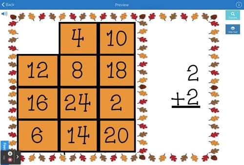 1st Grade Thanksgiving | Add Doubles | Picture Reveal | Boom | TPT