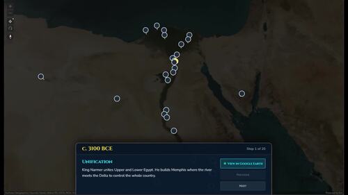 Ancient Egypt: Interactive 3D Map & Timeline | Digital World History ...