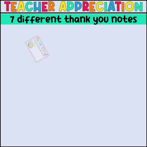 Teacher Appreciation Week Notes Bundle | Thank You Teacher Note Cards ...