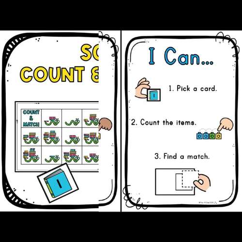 Back to School Counting 0-10 | Count and Match Activities by Play All Day