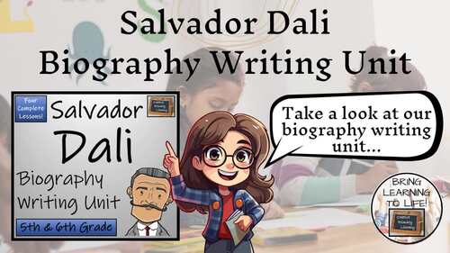Salvador Dali Biography Project & Writing Unit | 5th Grade & 6th Grade
