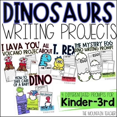 Dinosaurs Writing Prompts, Dinosaurs Crafts, Activities & Graphic ...