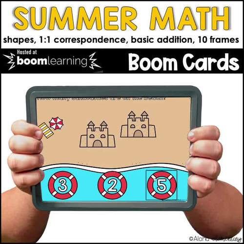 Summer Math BOOM CARDS™ Bundle by Aloha Resources | TPT