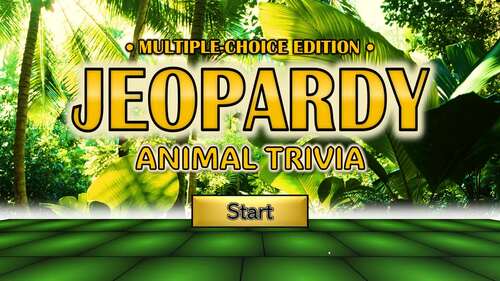 Jeopardy Animal Trivia Game - Digital Resource For PowerPoint Editable ...