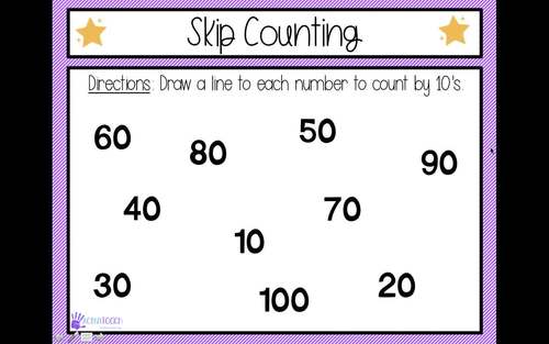 Skip Counting Printable Packet & Interactive Digital Activities through ...