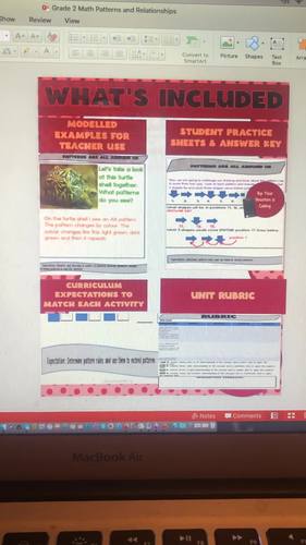 Grade 2 Math: Patterning Unit (based on updated math curriculum)