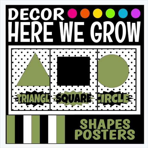 Here We Grow | Plants | Classroom Decor Theme | Classroom Decor Bundle