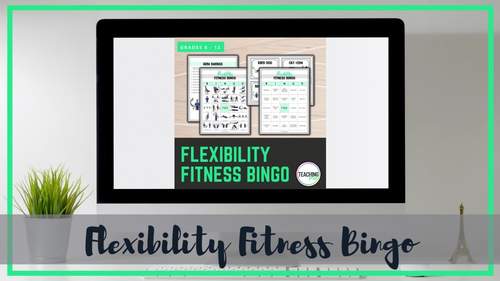 Flexibility Fitness Bingo Game with Exercise Video Demos | Physical ...