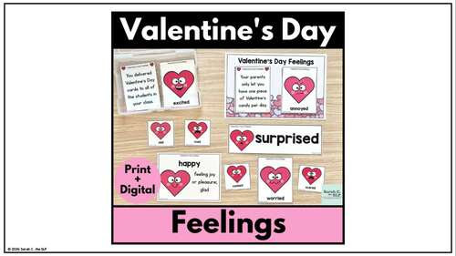 Valentine's Day Feelings or Emotions Activities for Speech & Language ...